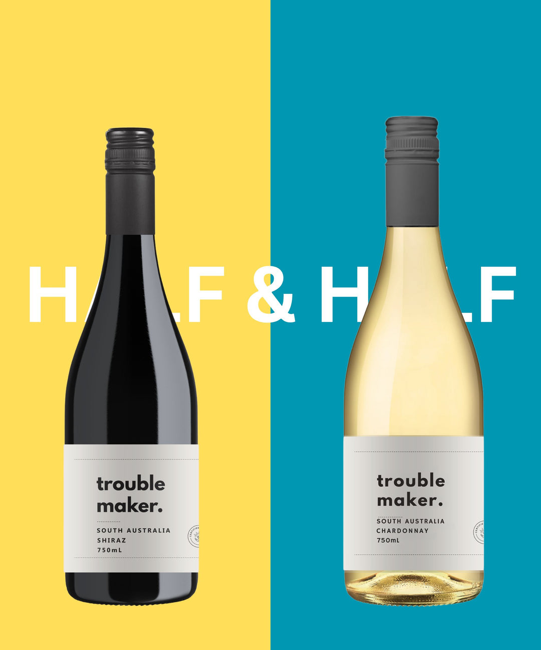 Troublemaker Half and Half Dozen Red & White Wines – McLaren Vale Cellars
